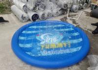China Inflatable Kiddie Pool 68 Inch Diameter with Splash Sprinkler System for Baby Backyard Entertainment for sale