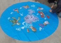China Inflatable Kiddie Pool 68 Inch Diameter with Splash Sprinkler System for Baby Backyard Entertainment for sale