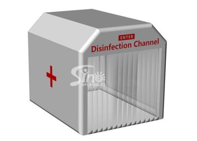 China Outdoor Portable Inflatable Disinfection Channel Tent 0.6mm PVC for Emergency Sterilization in Public Places for sale