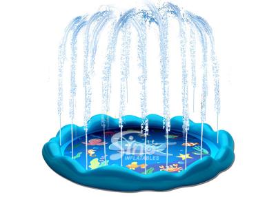 China 60 Inch Backyard Inflatable Sprinkler Wading Pool for Kids Water Play Swimming for sale