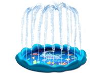 China 60 Inch Backyard Inflatable Sprinkler Wading Pool for Kids Water Play Swimming for sale