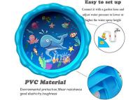 China 60 Inch Backyard Inflatable Sprinkler Wading Pool for Kids Water Play Swimming for sale