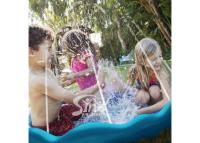 China 60 Inch Backyard Inflatable Sprinkler Wading Pool for Kids Water Play Swimming for sale