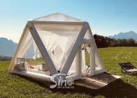 China Clear PVC Inflatable Camping Tent 5.0x4.5m with Airtight Frame for Family Outdoor Tours for sale