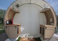 China Outdoor 5m Clear Top Inflatable Bubble Camping Tent with Steel Frame Capsule Tunnel for Glamping for sale
