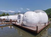 China Custom 3 Room Inflatable Bubble Tent Hotel 5m Bedroom 4m Washroom Steel Tunnel for sale