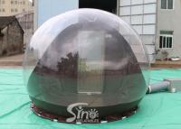 China 3m Dome Clear Inflatable Bubble Tent with Steel Frame Tunnel and Aluminium Door for Beach Hotel for sale