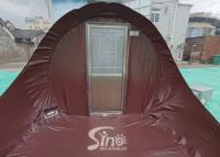 China 3m Dome Clear Inflatable Bubble Tent with Steel Frame Tunnel and Aluminium Door for Beach Hotel for sale