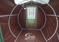 China 3m Dome Clear Inflatable Bubble Tent with Steel Frame Tunnel and Aluminium Door for Beach Hotel for sale