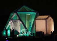 China Custom Inflatable Bubble Hotel Tent 0.8mm Clear PVC Airtight Camping Glamping for sale