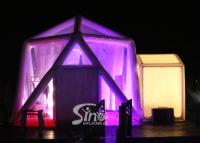 China Custom Inflatable Bubble Hotel Tent 0.8mm Clear PVC Airtight Camping Glamping for sale