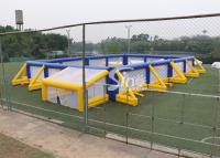 China Custom Giant Inflatable Paintball Bunker Field 30x20m for Kids and Adults CS Games for sale