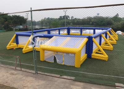China Custom Giant Inflatable Paintball Bunker Field 30x20m for Kids and Adults CS Games for sale