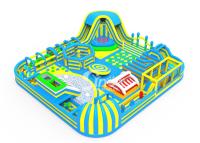 China 35x35m Indoor Inflatable Theme Park Playground for Kids and Adults Commercial Use for sale