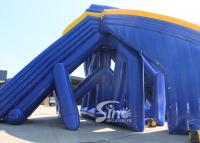 China 10m High Giant Inflatable Triple Water Slide for Adults EN14960 Certified Water Park for sale