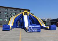 China 10m High Giant Inflatable Triple Water Slide for Adults EN14960 Certified Water Park for sale