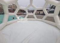 China 4m Portable Clear Honeycomb Inflatable Camping Tent with Airtight Frame for Family Tours for sale
