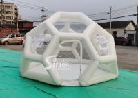 China 4m Portable Clear Honeycomb Inflatable Camping Tent with Airtight Frame for Family Tours for sale