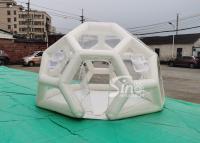 China 4m Portable Clear Honeycomb Inflatable Camping Tent with Airtight Frame for Family Tours for sale