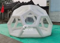 China 4m Portable Clear Honeycomb Inflatable Camping Tent with Airtight Frame for Family Tours for sale