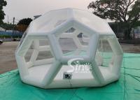 China 4m Portable Clear Honeycomb Inflatable Camping Tent with Airtight Frame for Family Tours for sale