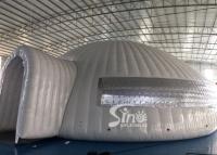 China Inflatable Igloo Dome Tent 12m Diameter White with Transparent Windows for Outdoor Events for sale