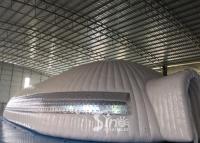 China Inflatable Igloo Dome Tent 12m Diameter White with Transparent Windows for Outdoor Events for sale