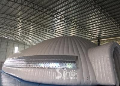 China Inflatable Igloo Dome Tent 12m Diameter White with Transparent Windows for Outdoor Events for sale