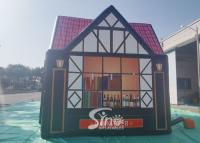 China Mobile Portable Inflatable Pub House 8x5.5x6.5m with Digital Printing and Roll Up Fly Screen for sale