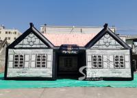 China Custom 11x6m Outdoor Inflatable Irish Pub Tent with Digital Printing for Commercial Use for sale