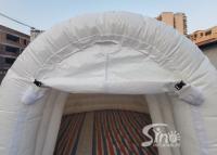 China 5m Inflatable Igloo Dome Tent White PVC Party Tent with Entrance Tunnel CE Certified for sale