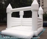 China All White Wedding Bounce House 13x13ft EN14960 Certified Inflatable Bouncy Castle for Adults for sale