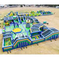 China 40x30m World's Biggest Indoor Inflatable Theme Park Lead Free PVC Tarpaulin 2600kg for sale
