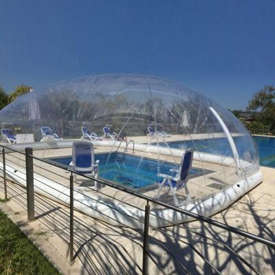 China Transparent Inflatable Pool Cover 10x8m Rectangular Blow Up Dome for Outdoor Use for sale