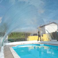 China Transparent Inflatable Pool Cover 10x8m Rectangular Blow Up Dome for Outdoor Use for sale
