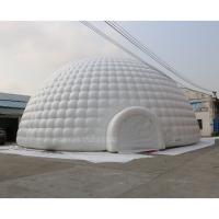 China 18m White Giant Inflatable Igloo Dome Tent with 3 Tunnel Entrances for Events for sale