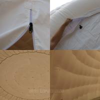 China 18m White Giant Inflatable Igloo Dome Tent with 3 Tunnel Entrances for Events for sale