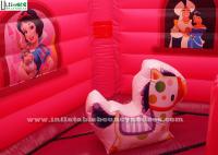 China Commercial Pink Fairytale Princess Palace Bounce House 6.5m x 5.0m Inflatable Castle for sale