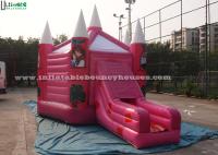 China Commercial Pink Fairytale Princess Palace Bounce House 6.5m x 5.0m Inflatable Castle for sale