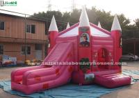 China Commercial Pink Fairytale Princess Palace Bounce House 6.5m x 5.0m Inflatable Castle for sale