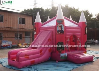 China Commercial Pink Fairytale Princess Palace Bounce House 6.5m x 5.0m Inflatable Castle for sale