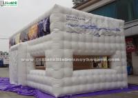 China Multifunctional Inflatable white Cube Tent with windows For outdoor Exhibition for sale