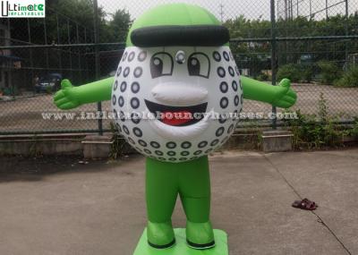 China Cute Advertising Inflatables , Inflatable Golf Ball Moving Cartoon for sale
