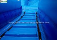 China Commercial Inflatable Water Slide with Pool 24ft x 13ft Ocean Blue for Outdoor Parties for sale