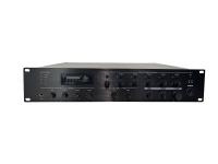 China Black Audio PA Mixer Amplifier 6 Zone 240W for sale