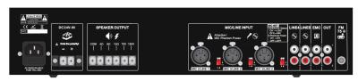 China 19in Rack Mount PA System Amplifier 350W Power Amplifier For School for sale