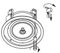 China Flush Mount PA System Speakers 40W 8 Inch Outdoor Coaxial Ceiling Speakers for sale