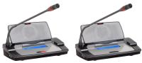 China LCD Display Wired Conference System Tabletop Delegate Unit For Government for sale
