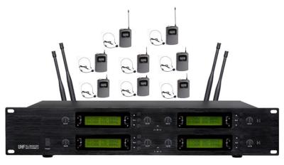 China 8 Channel UHF Wireless Conference Systems High Sensitivity Durable for sale