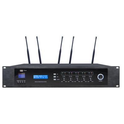 China 5 Channel UHF Digital Conference Room Audio Equipment 105dB S N Ratio for sale